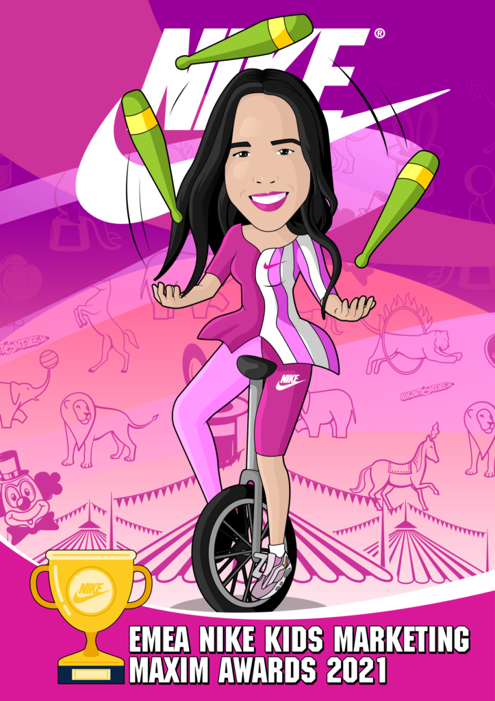 Nike emea awards cartoon poster 7 | www.cartoontjes.nl