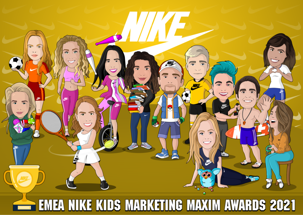 Nike emea awards cartoon poster 14 | www.cartoontjes.nl