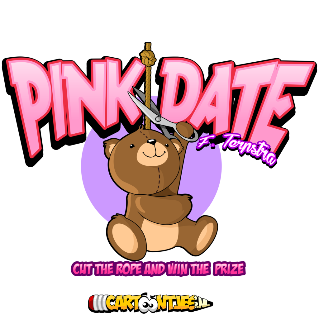 pink date kermis logo | www.cartoontjes.nl