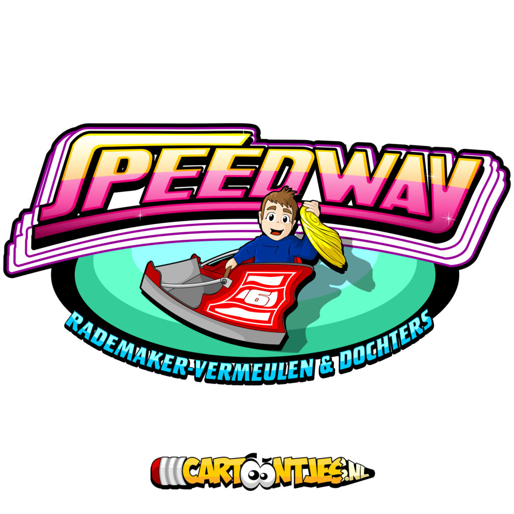 Speedway logo kermis | www.cartoontjes.nl