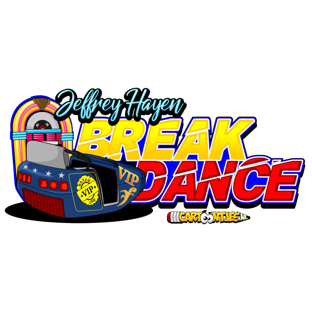 break dance logo kermis | www.cartoontjes.nl