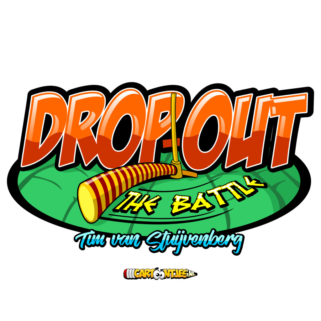 drop out logo kermis | www.cartoontjes.nl
