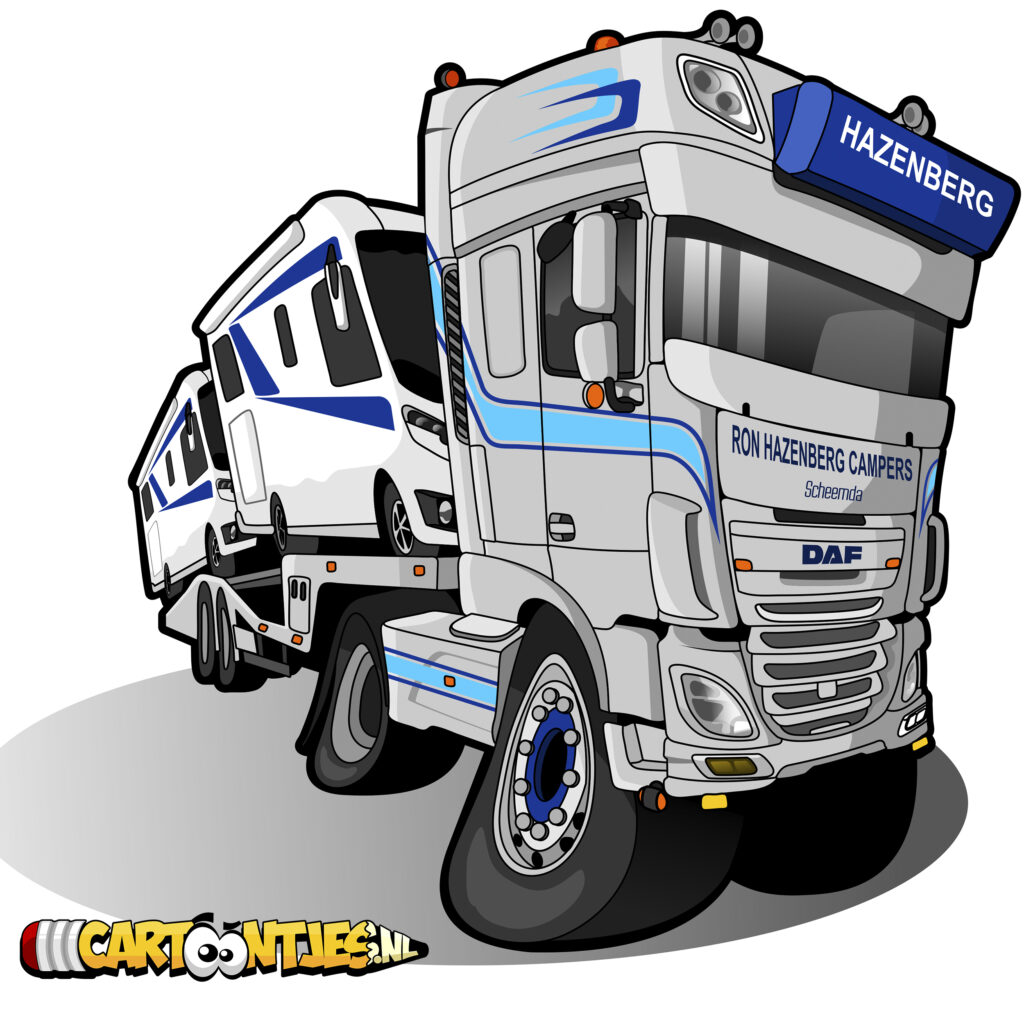hazenberg geurhangers truckcartoon | www.cartoontjes.nl