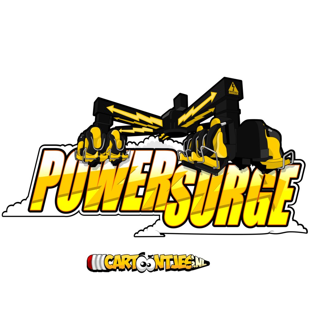 powersurge logo kermis | www.cartoontjes.nl