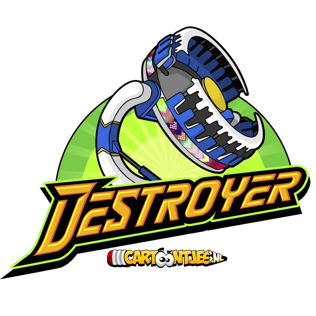 destroyer kermis logo | www.cartoontjes.nl