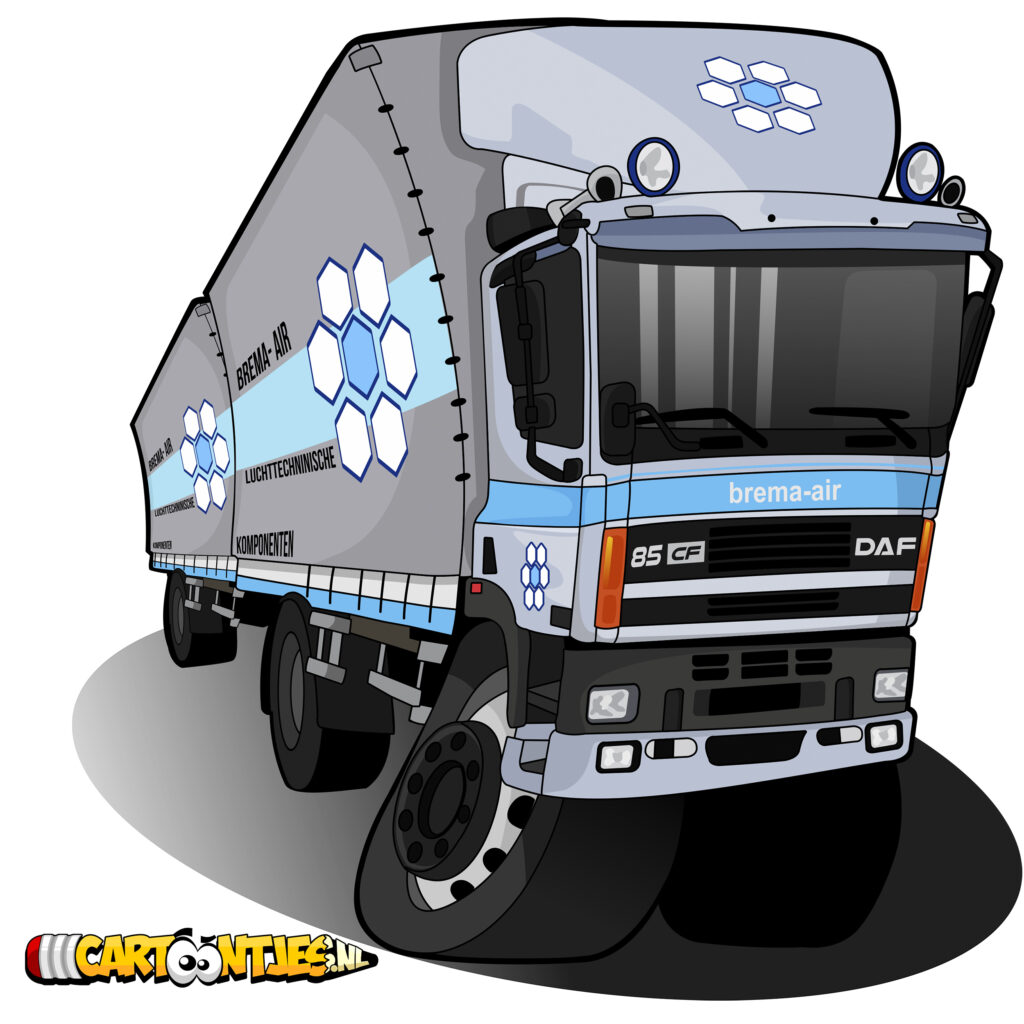 truck cartoon brema air pap | www.cartoontjes.nl