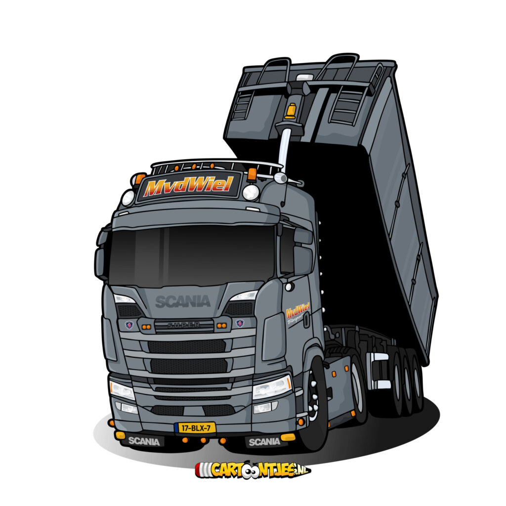 Truck cartoon portfolio | www.cartoontjes.nl