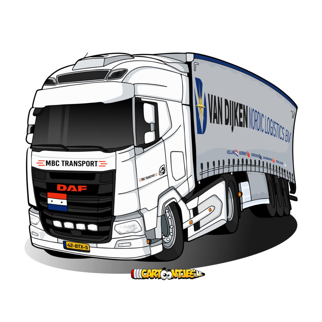 Truck cartoon portfolio | www.cartoontjes.nl